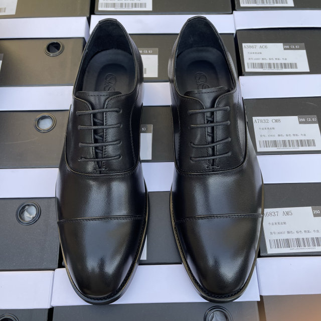 Qishachi genuine new business formal leather shoes men's three-joint ...