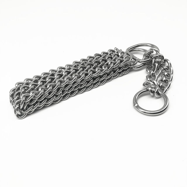 Dog stainless steel collar dog training dog chain medium and large dog ...