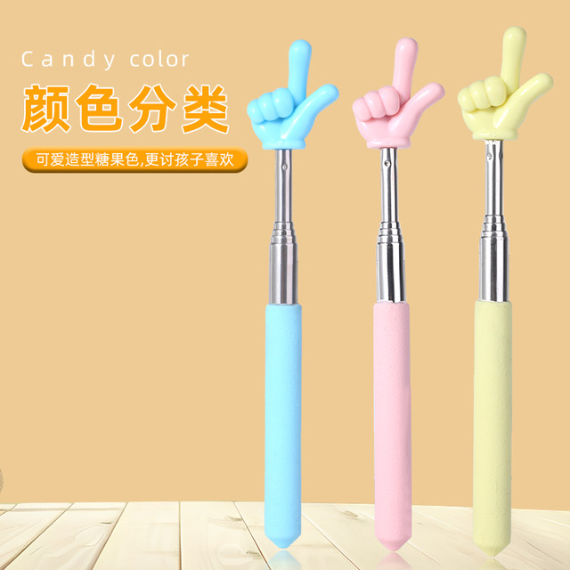 Retractable pointer finger reading stick finger stick teaching stick ...