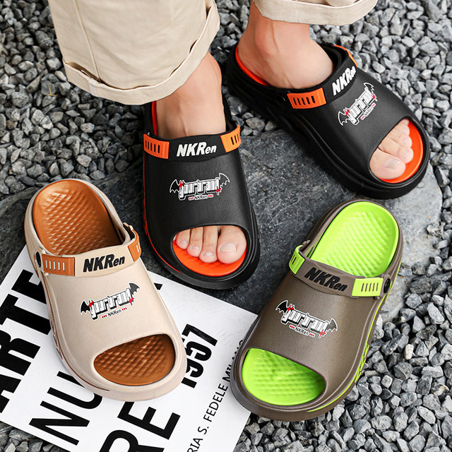 EVA slim slippers for men in summer wear soft sole non-slip sports ...