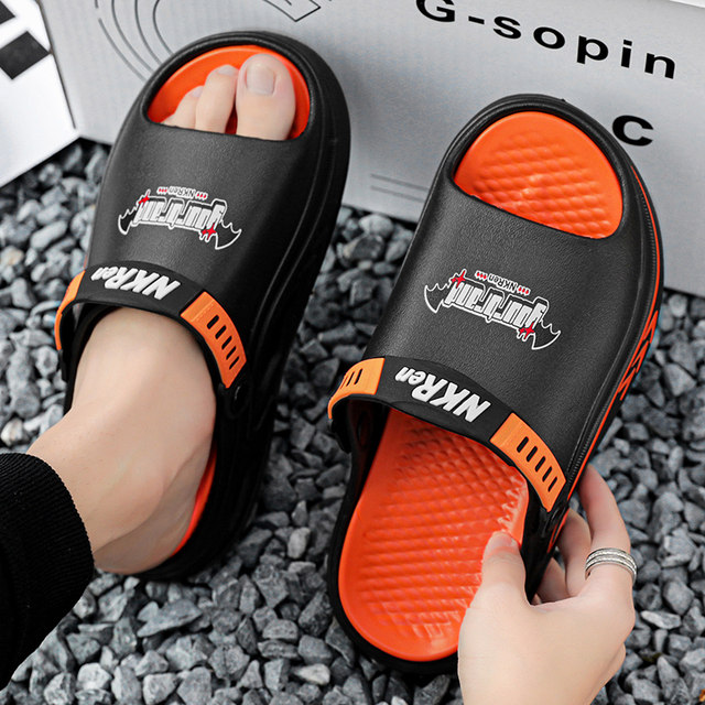 EVA slim slippers for men in summer wear soft sole non-slip sports ...