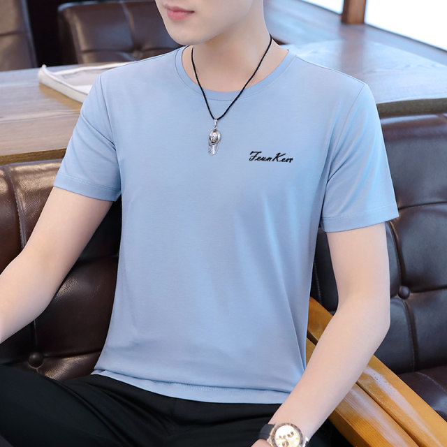 2025 new cotton short -sleeved T -shirt men in summer half -sleeved ...