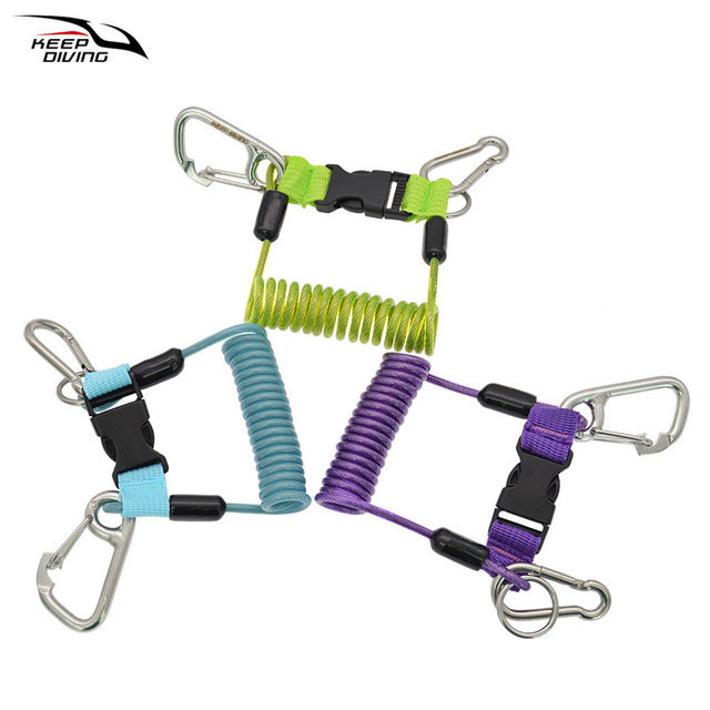Special stainless steel spring flash flaw rope for diving underwater ...