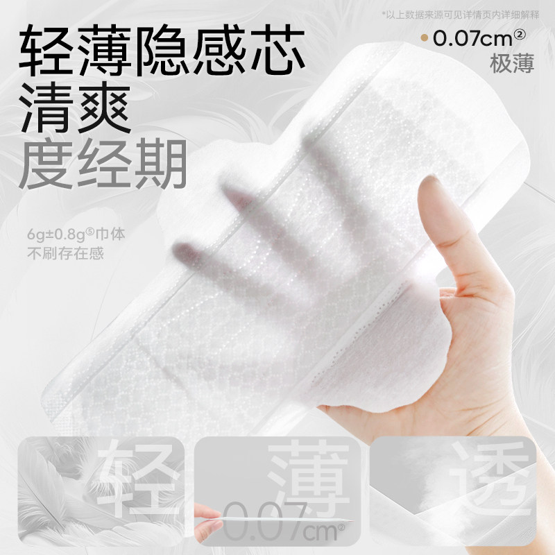 convex cotton ultra-thin brand sanitary napkin leak-proof domestic aunt ...