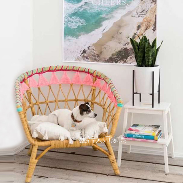 INS Indonesian Malo chair balcony back chair casual chair simple teng ...