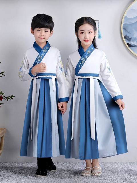 Sima Guang smashes the jar props for children's Hanfu boys' ancient ...