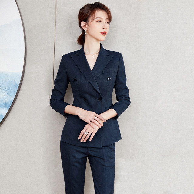 Formal women's suits, high-end suits, feminine front desk receptionist ...