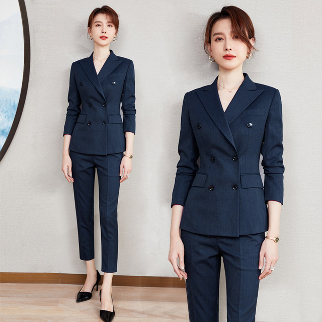 Formal women's suits, high-end suits, feminine front desk receptionist ...