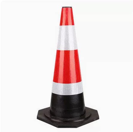Rubber road cone 70cm reflective roadblock cone ice cream cone cone ...