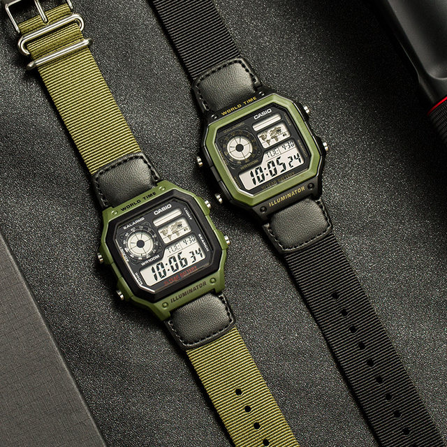 casio Casio watch men's small square youth student sports electronic ...