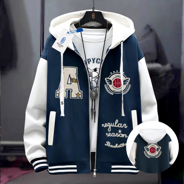 Youth baseball jacket Men and women handsome girls men's clothing ...