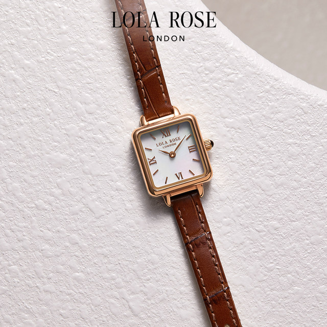 LOLA Rose Rose Rose Small Brown Watch Watch Women's Light Luxury Watch ...
