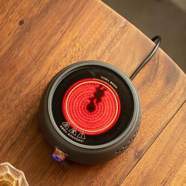 Simple ceramic pottery furnace small feathers boiled teapot home tea ...