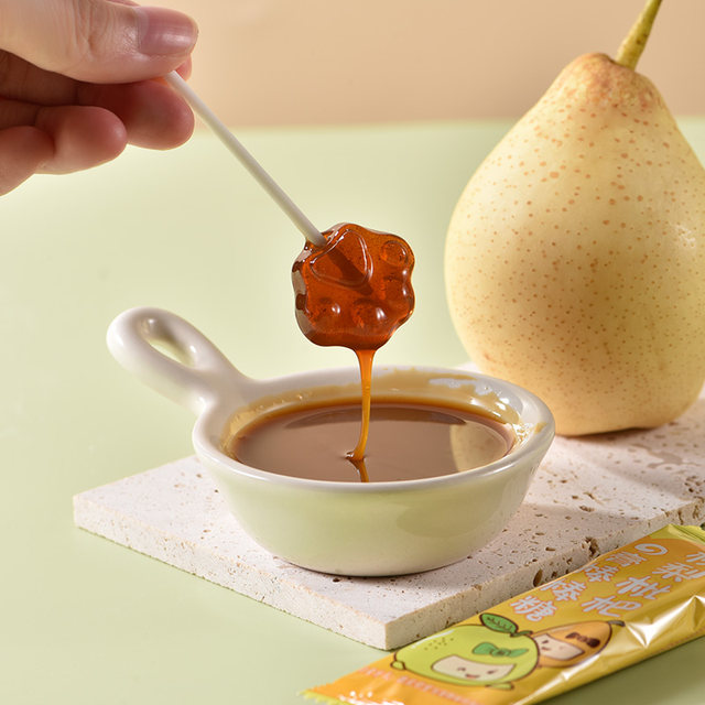 Authentic autumn pear paste lollipop soft candy jelly children's snacks ...
