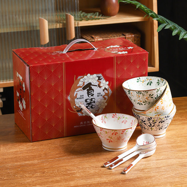 Japanese ceramic bowls for household use 2023 new special beautiful ...