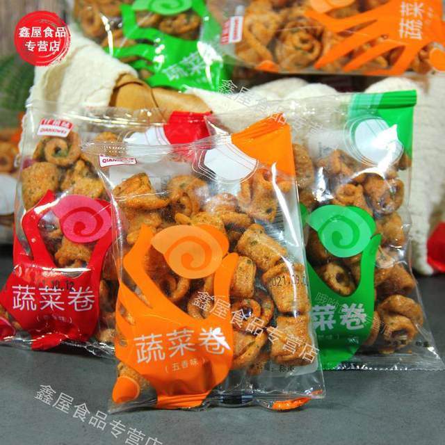 Henan specialty snacks, chives and vegetable rolls, spicy five-flavored ...