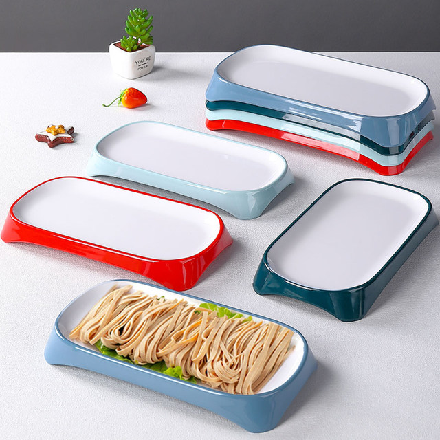 Melamine tableware fat beef roll hot pot special plate can be stacked ...