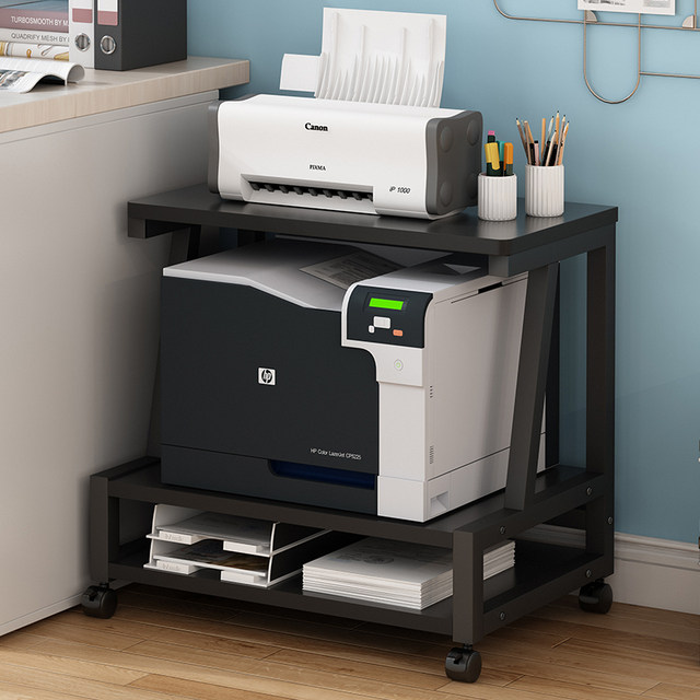 Floor-standing movable multi-layer printer storage rack office desktop ...