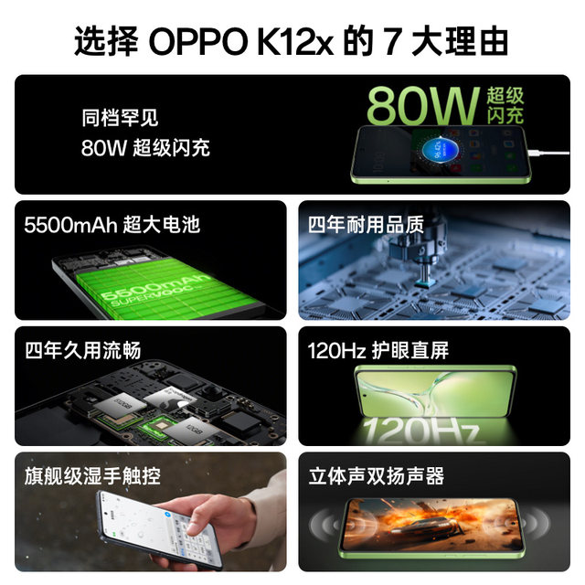 [New model on the market] OPPO K12x oppok12x mobile phone oppo mobile phone official flagship ...