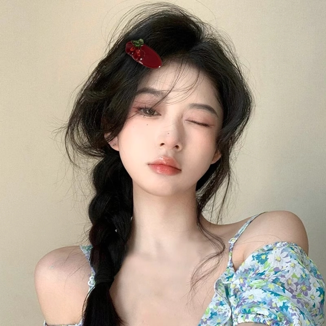 Brewed cherries! Atmospheric cherry hairpins! Duckbill hairpins ...