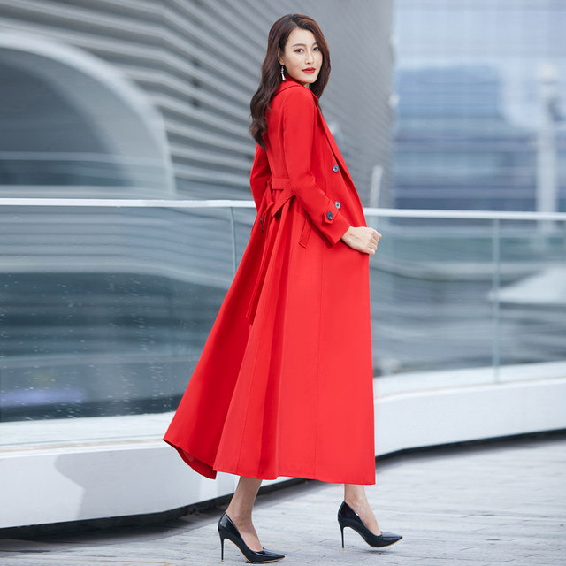 Windbreaker women's 2024 new spring and autumn popular black thin coat ...