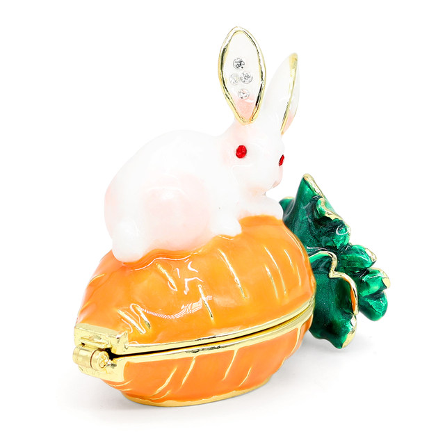 picals jewelry box carrot rabbit jewelry jewelry earring ring storage ...