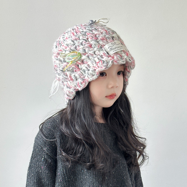Children's hats for women 2025 new autumn and winter girls wool hat ...