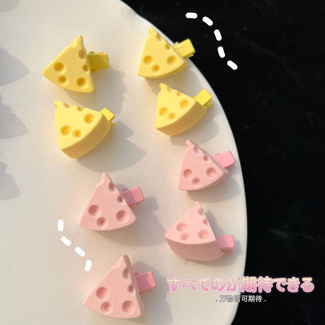Cheese cheese hair clip cards Small broken hair bangs, front forehead ...