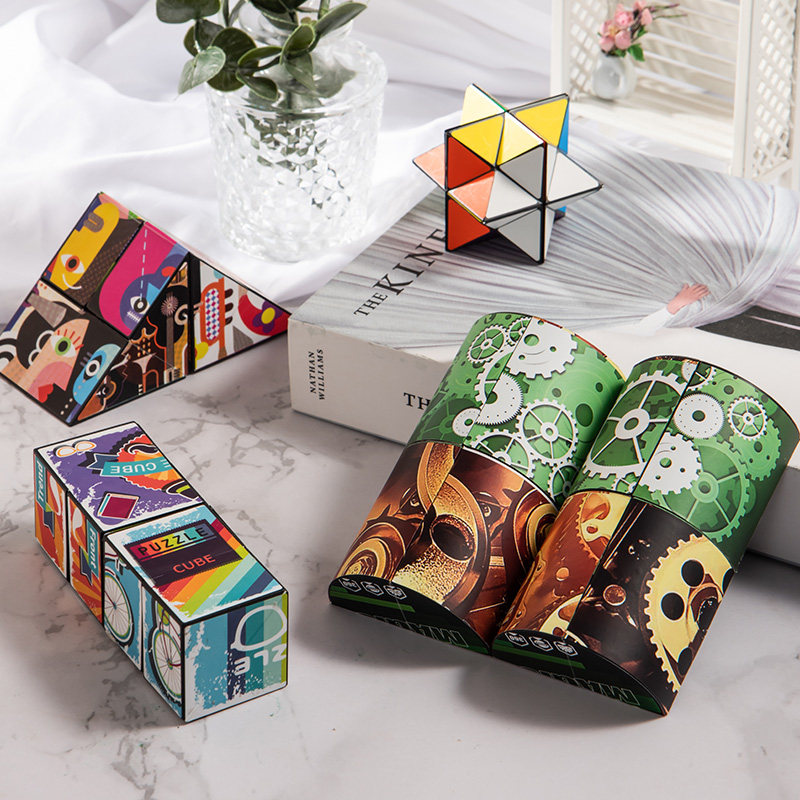 Infinite Rubik's Cube 3D Puzzle Magnetic Building Blocks - Alien-Themed Toy