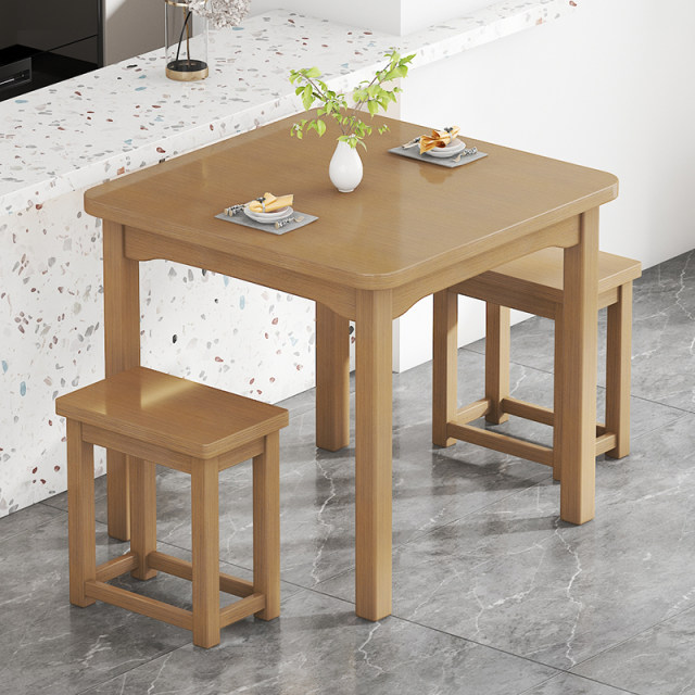 Square table dining table new Chinese square study table household ...