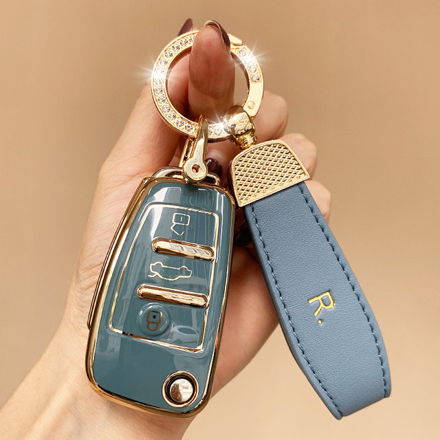 Audi Q3 key case A3 women's Q2L folding new A1 old A6 car A4 key case ...