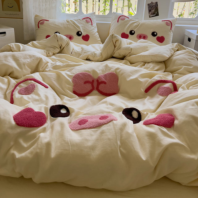 Class A bedding, all cotton four-piece set, pure cotton quilt cover ...