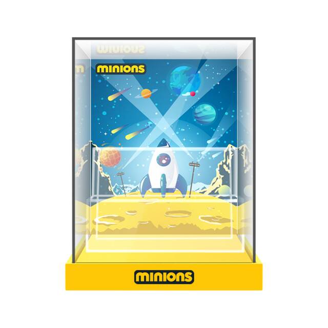 KGBOXPOPMART Bubble Mart Minion Secret Base Acrylic Display Box Dust ...