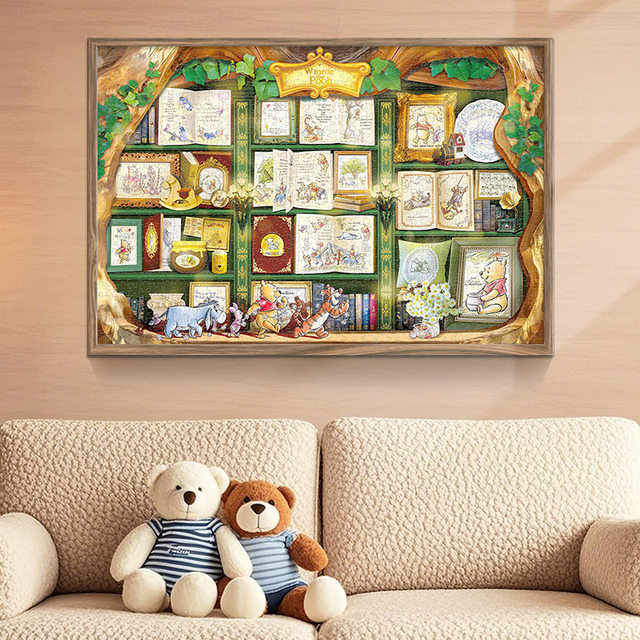 Aipuzzle Winnie the Pooh puzzle one thousand piece blue card velvet ...