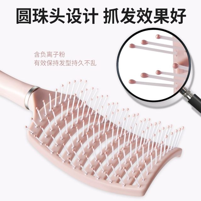 Large rib comb, curly hair comb, back hair fluffy styling artifact, air ...