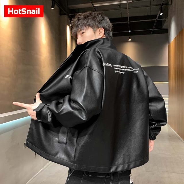 Stand-up collar jacket for men in autumn new style for teenagers ...