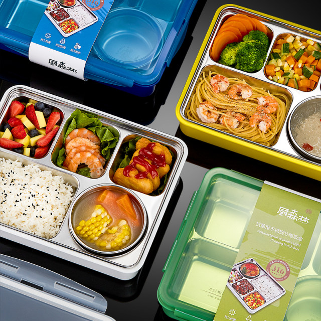 316 stainless steel lunch box food grade elementary school students ...