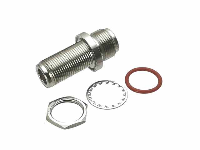 1Pcs Connector N Female Jack Bulkhead to N Female Jack Nut R
