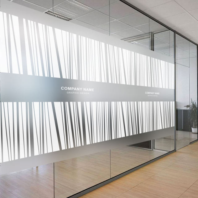Office Hotel Frosted Glass Sticker Company LOGO Customized Window ...