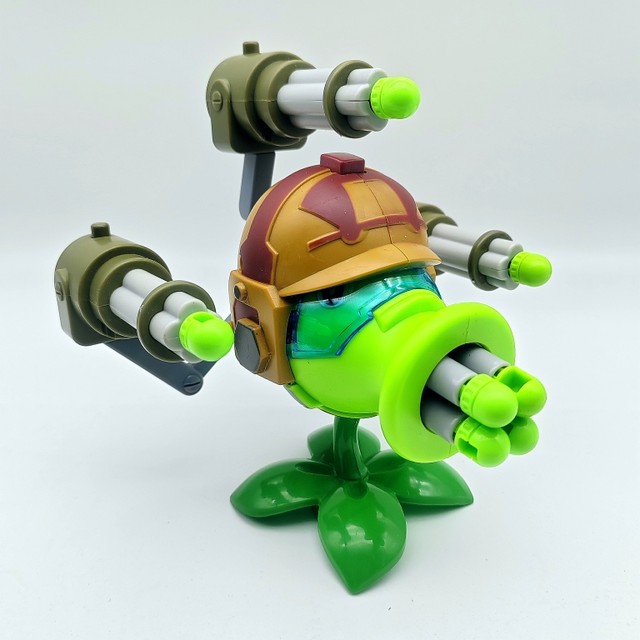 New Plants vs. Zombies Toy Gatling Machine Gun Peashooter Ejection ...