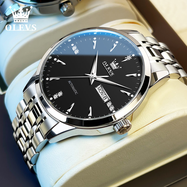 Official genuine Oli Men's Watch Machinery Watch New Full Automatic ...