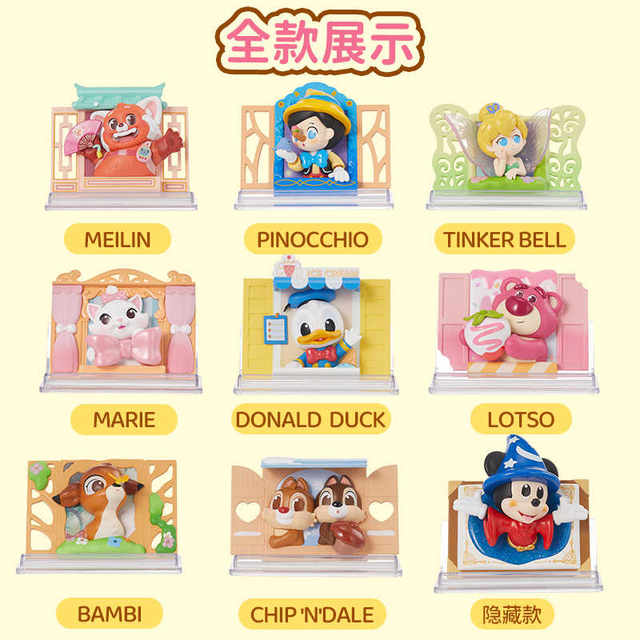 Genuine MINISO Disney Stamp Window Story Series Blind Box Figure Trendy ...