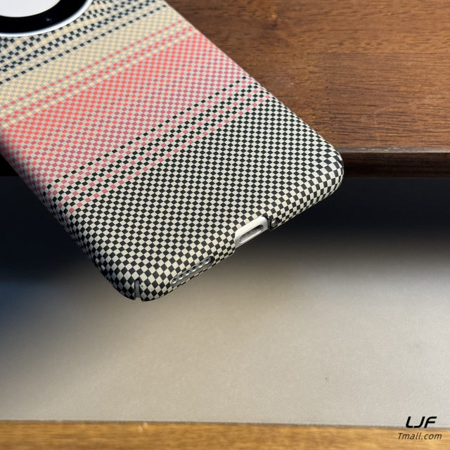 Checked contrasting color orange is suitable for Huawei Mate60pro ...