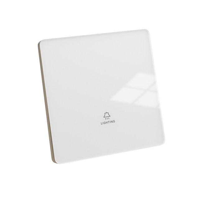 Type 86 tempered glass household concealed wall socket panel two-open ...