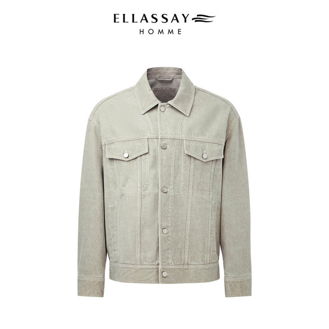 ELLASSAY Men's Clothing 24 Autumn Environmentally friendly pure cotton ...