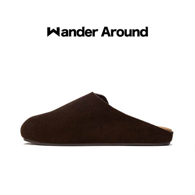Wander around thick-soled heightened cowhide suede soft-soled ...