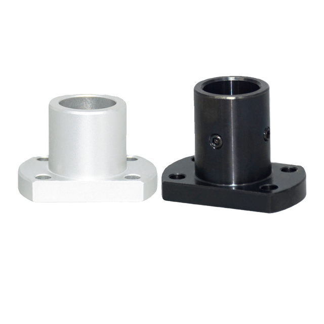 Guide shaft support round square flat flange aluminum alloy optical ...