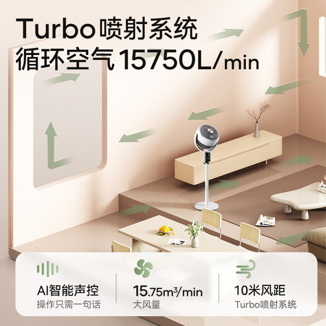 Midea Air Circulation Fan 2025 New Household Light Sound Purification ...