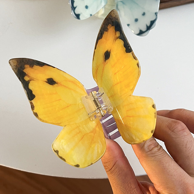Zhao Lusi's same color three-dimensional butterfly clip! Niche super ...