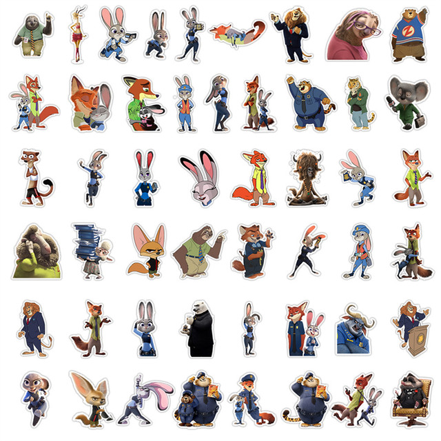 50 children's animated cartoons Zootopia Police Officer Judy peripheral ...